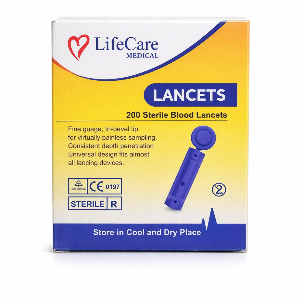 LifeCare Sterile Blood Lancets Sugar Test Needles - 200s – Lifecare